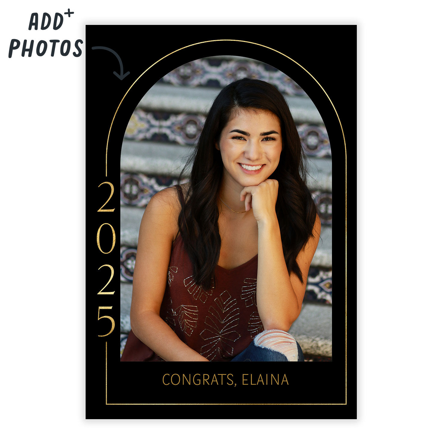 Congratulations Gold Arch Frame 2025 Graduation eCard - eCards | Hallmark