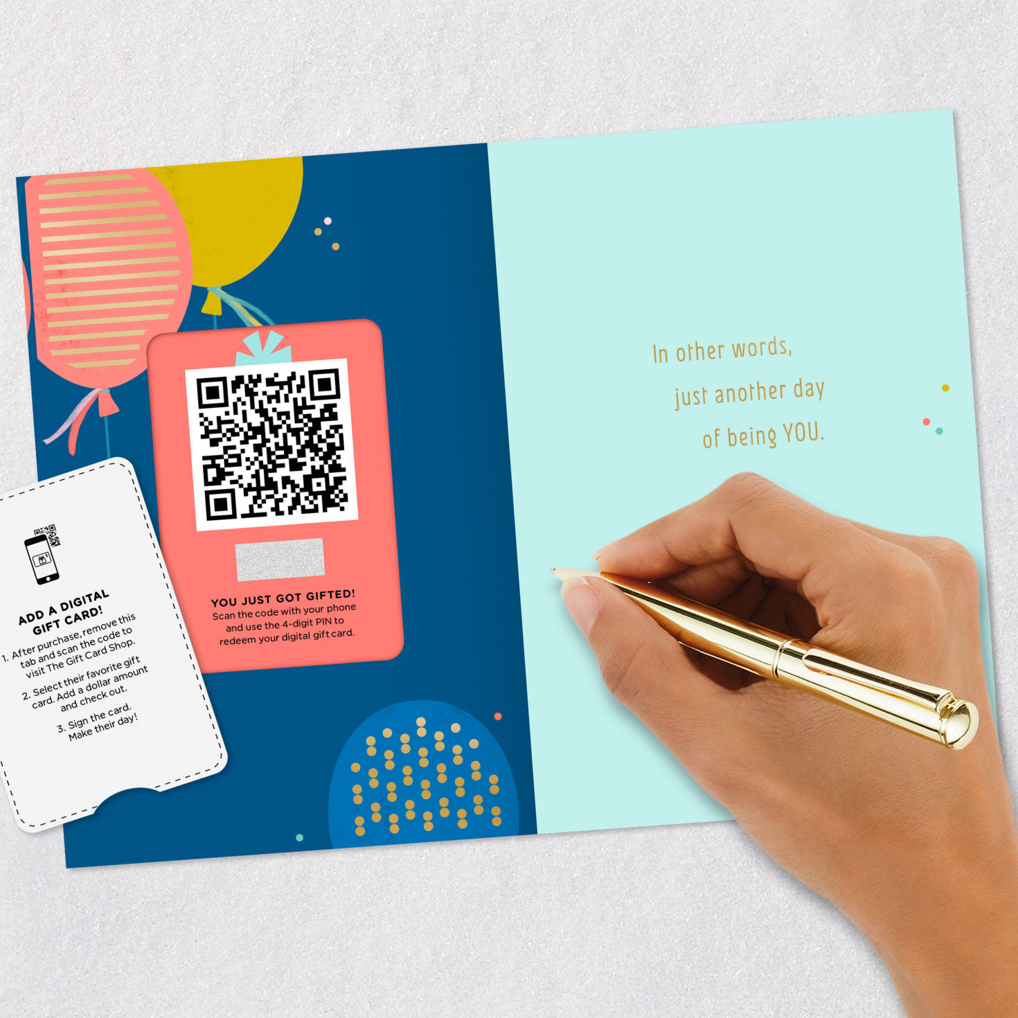 Be Bright, Be Beautiful, Be You Gift Card Greeting Birthday Card ...