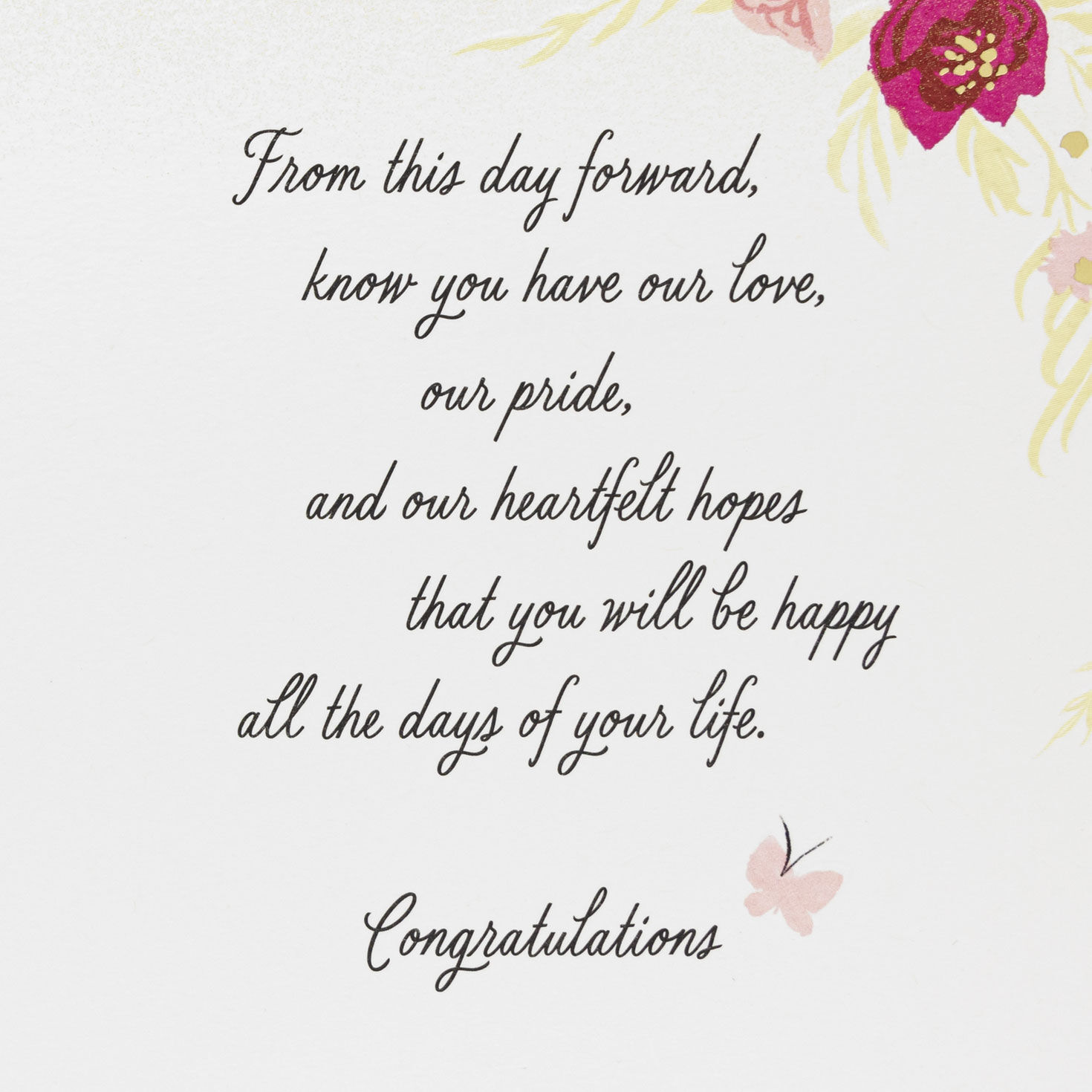 Our Deepest Wish Come True Wedding Card for Daughter - Greeting Cards ...