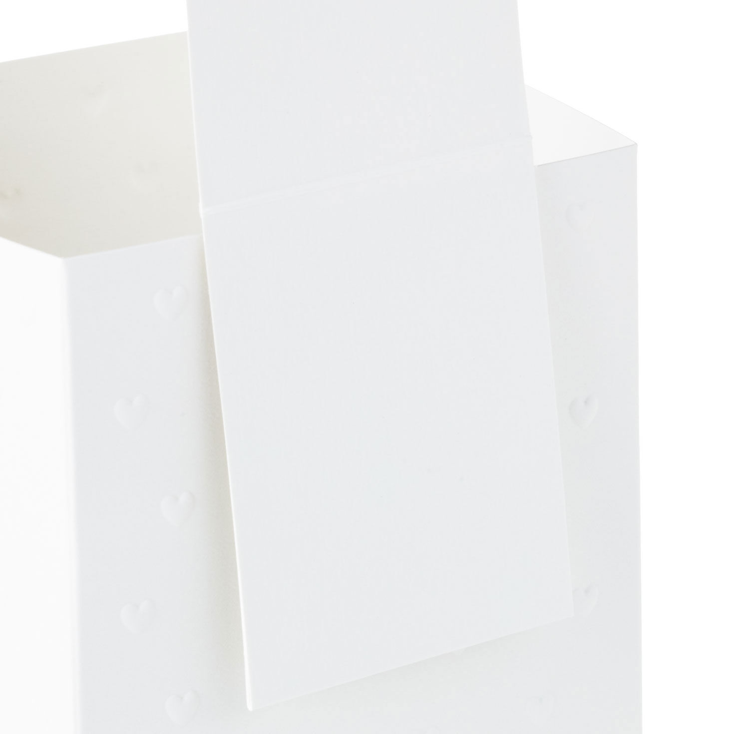 Build-a-Bouquet Love You White Hearts Pop-Up Paper Vase With Mini Card ...