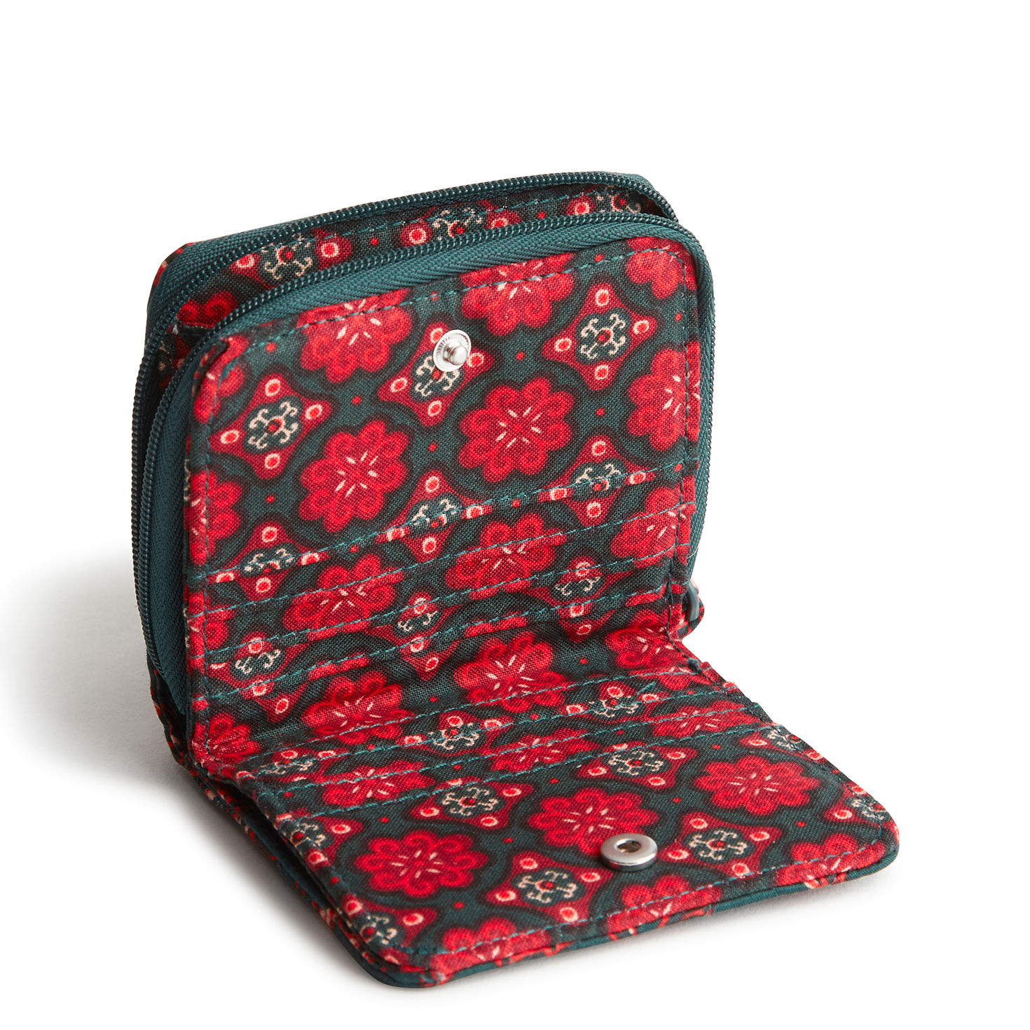 Vera Bradley Small Zip-Around Wallet in Victorian Vines - Handbags ...