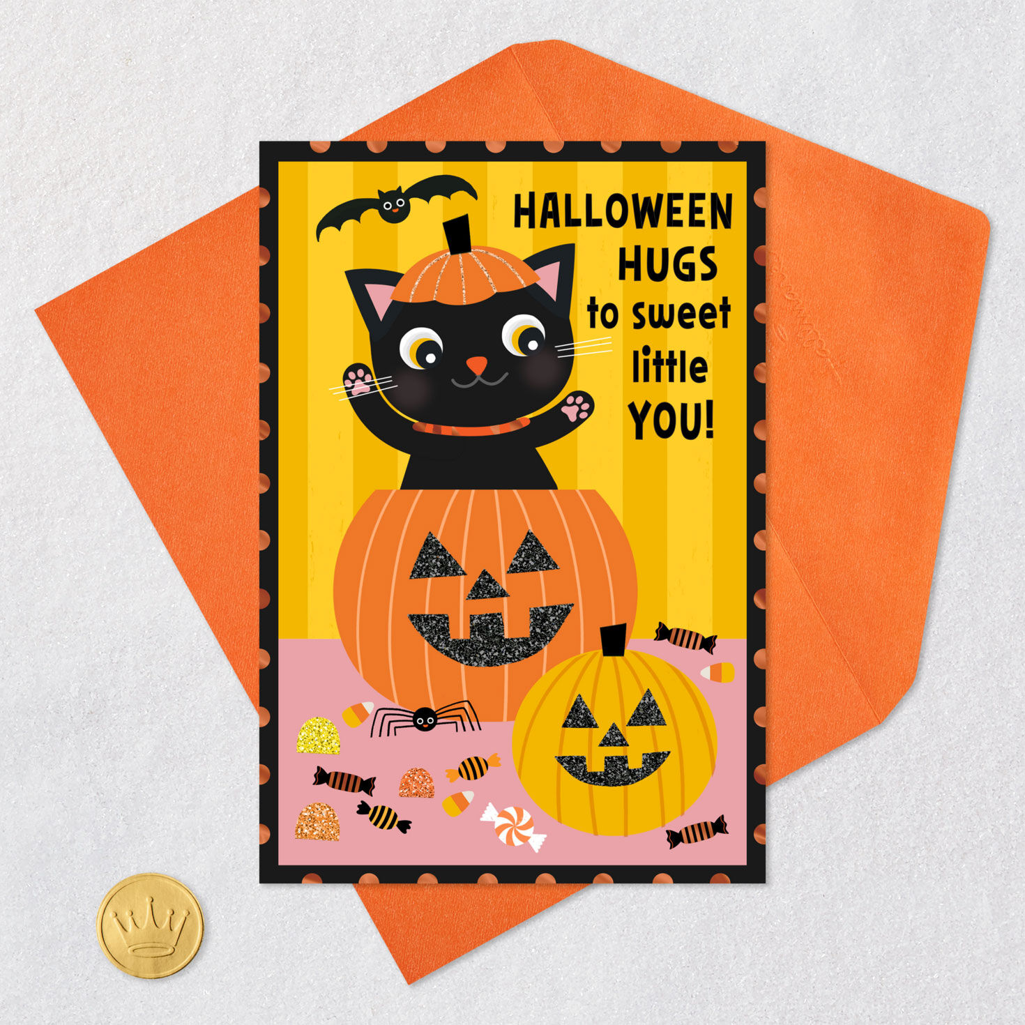 Hugs to Sweet Little You Halloween Card for Kids - Greeting Cards ...