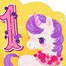 Sparkles and Rainbows Cute Unicorn First Birthday Card - Greeting Cards ...