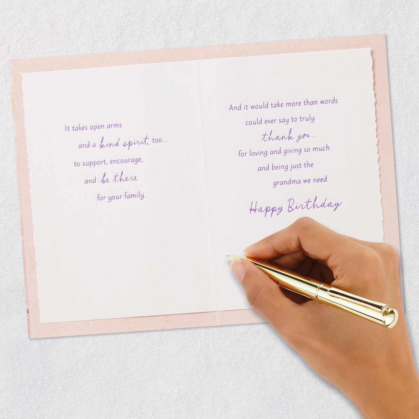 Gentle Strength and Rock-Solid Love Birthday Card for Grandma ...