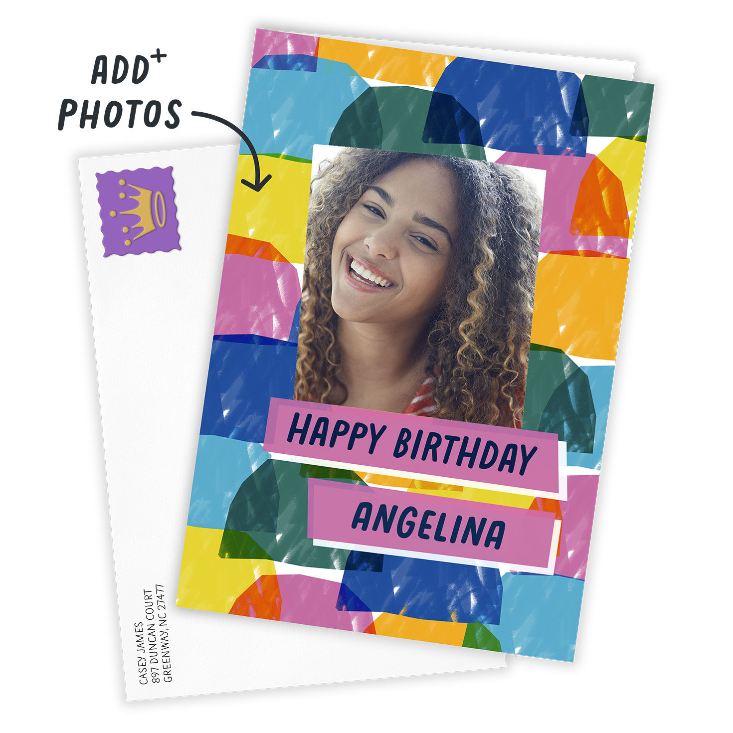 Colored Shapes Custom Birthday Card - Greeting Cards | Hallmark