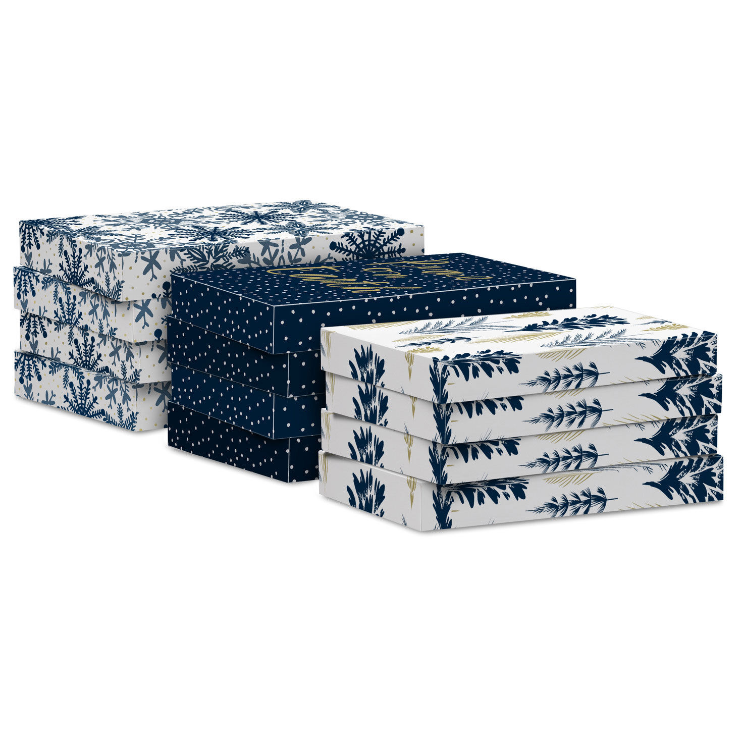Winter Wonder 12-Pack Assorted Medium Gift Box Bundle - Gift Boxes ...