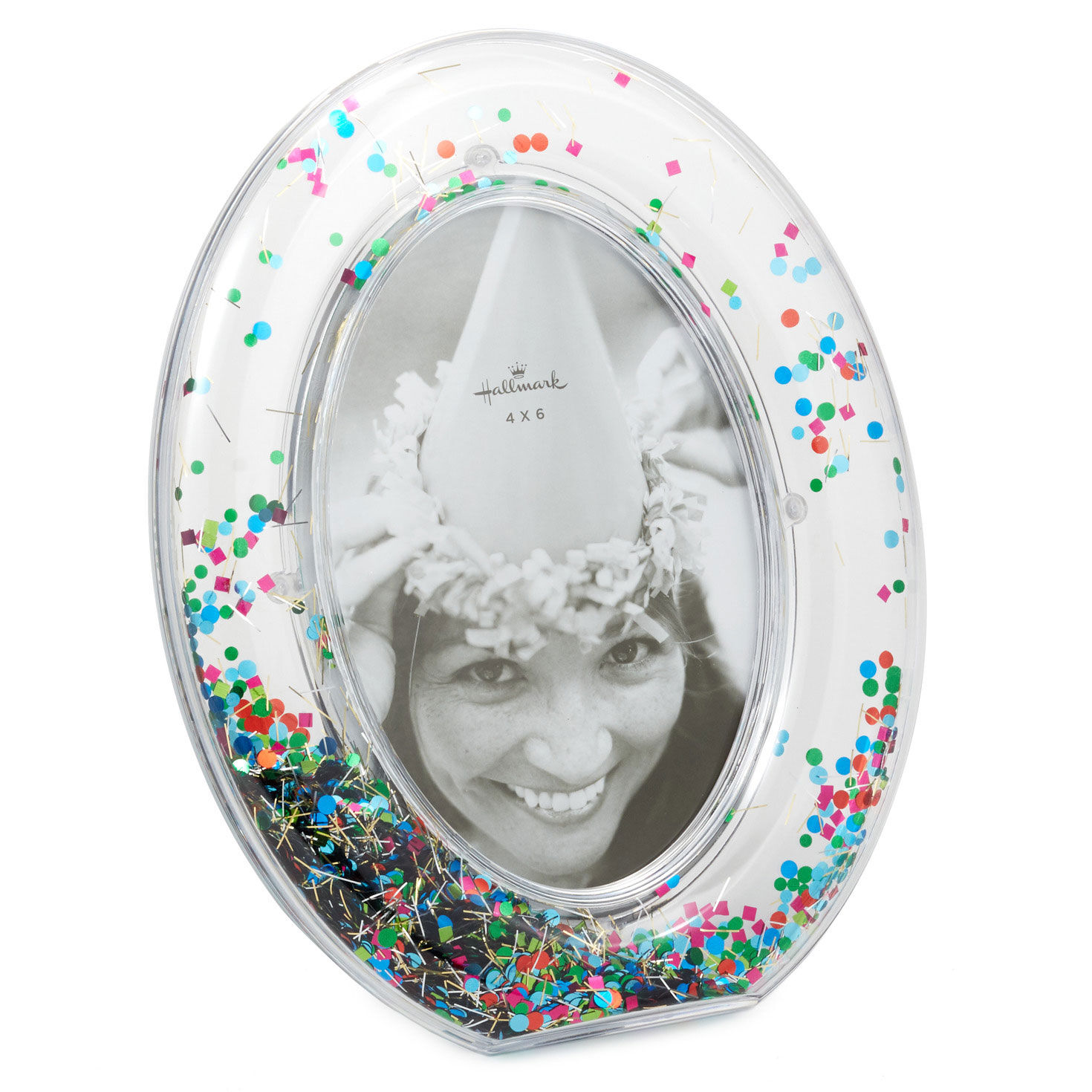 Oval Confetti-Filled Picture Frame, 4x6 - Picture Frames | Hallmark