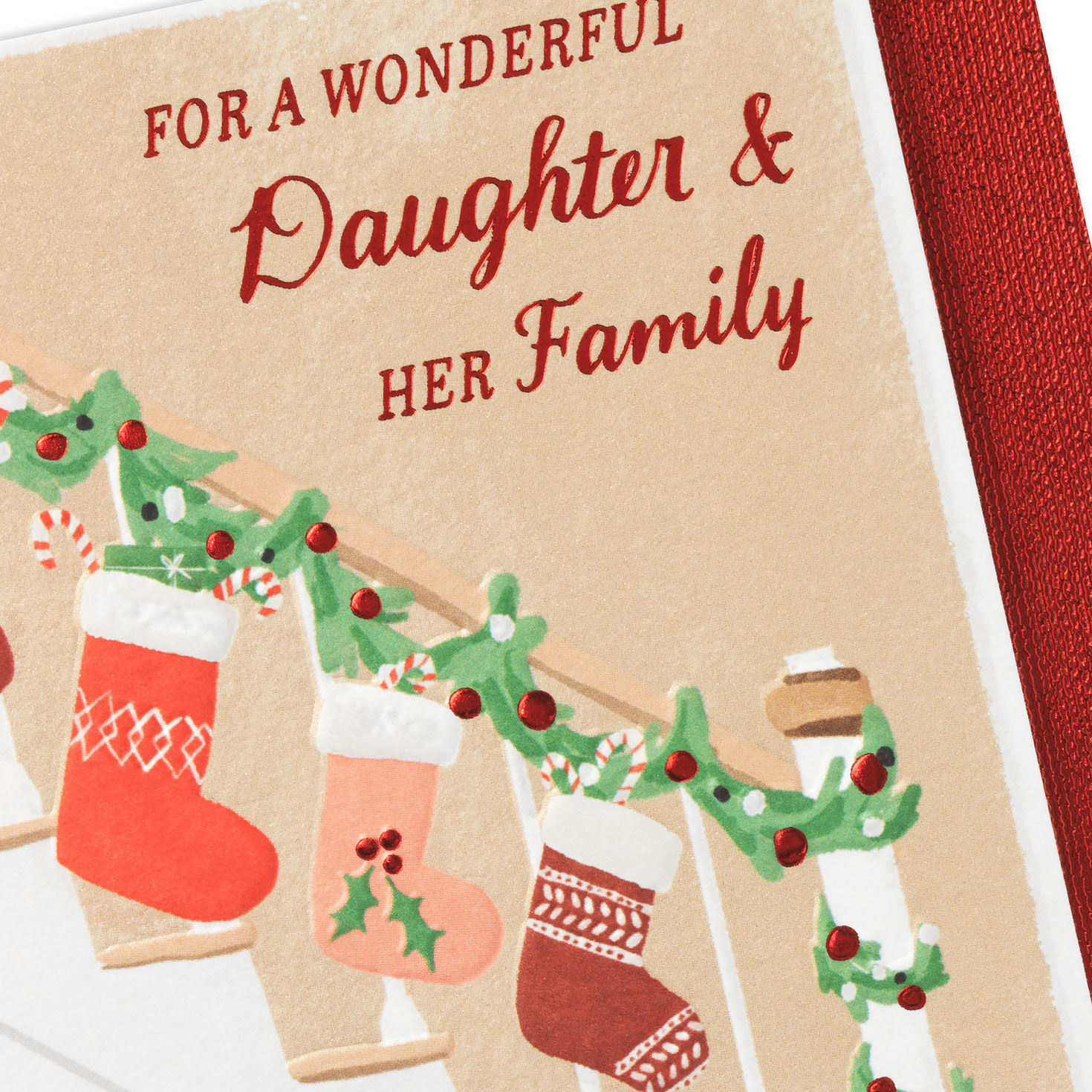 Sharing the Joy Christmas Card for Daughter and Family - Greeting Cards ...