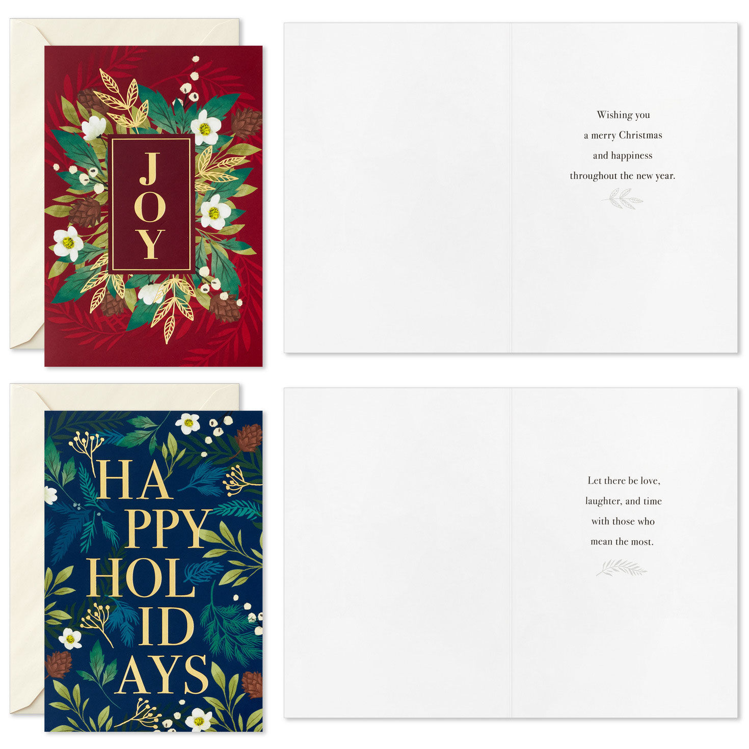 Bold Florals Boxed Christmas Cards Assortment, Pack of 72 - Boxed Cards ...