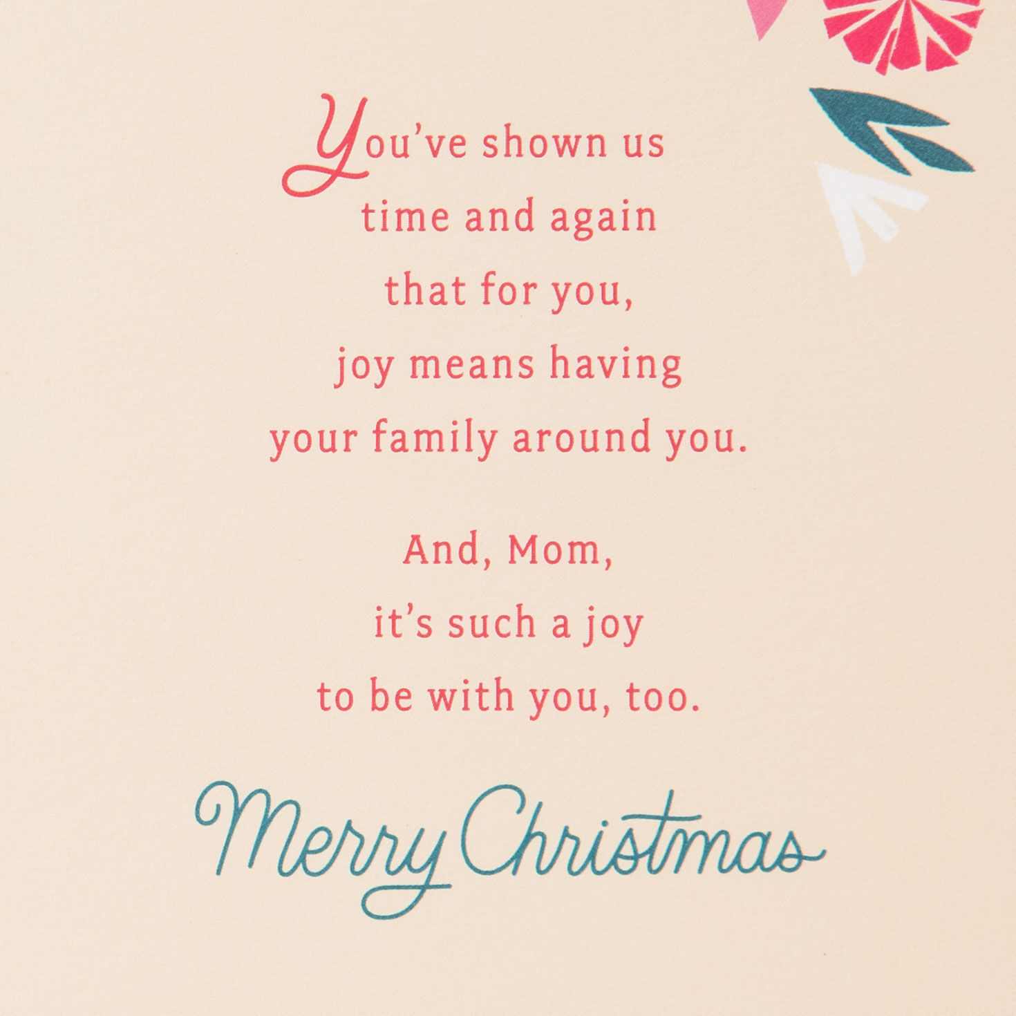 Joy of Family Christmas Card for Mom - Greeting Cards | Hallmark