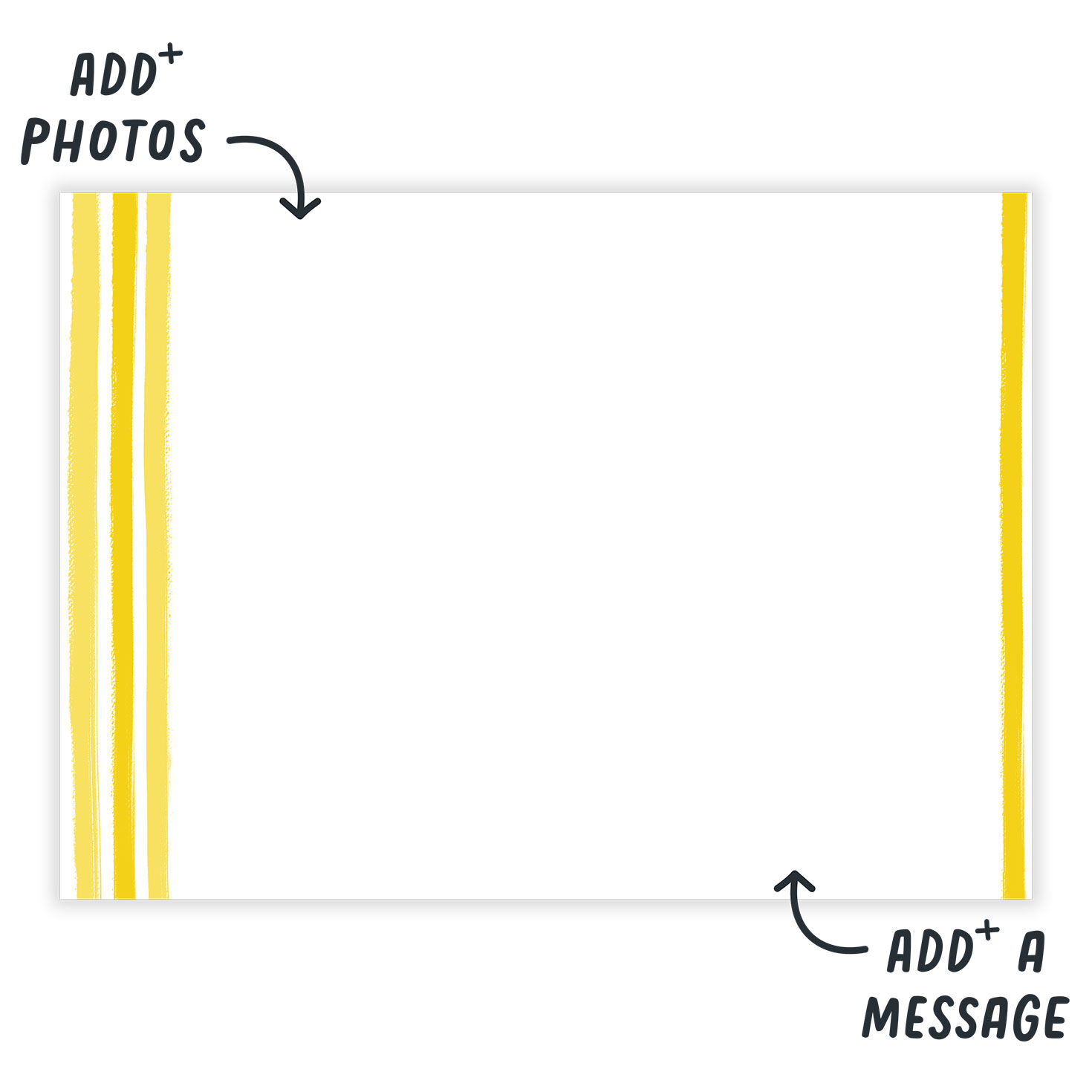 Personalized White Outline Photo Card - Greeting Cards | Hallmark