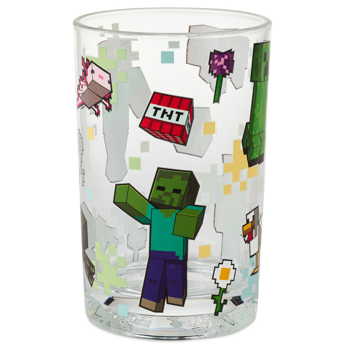 Minecraft Game Icons Collectible Drinking Glass, 13.5 oz. - Glassware ...