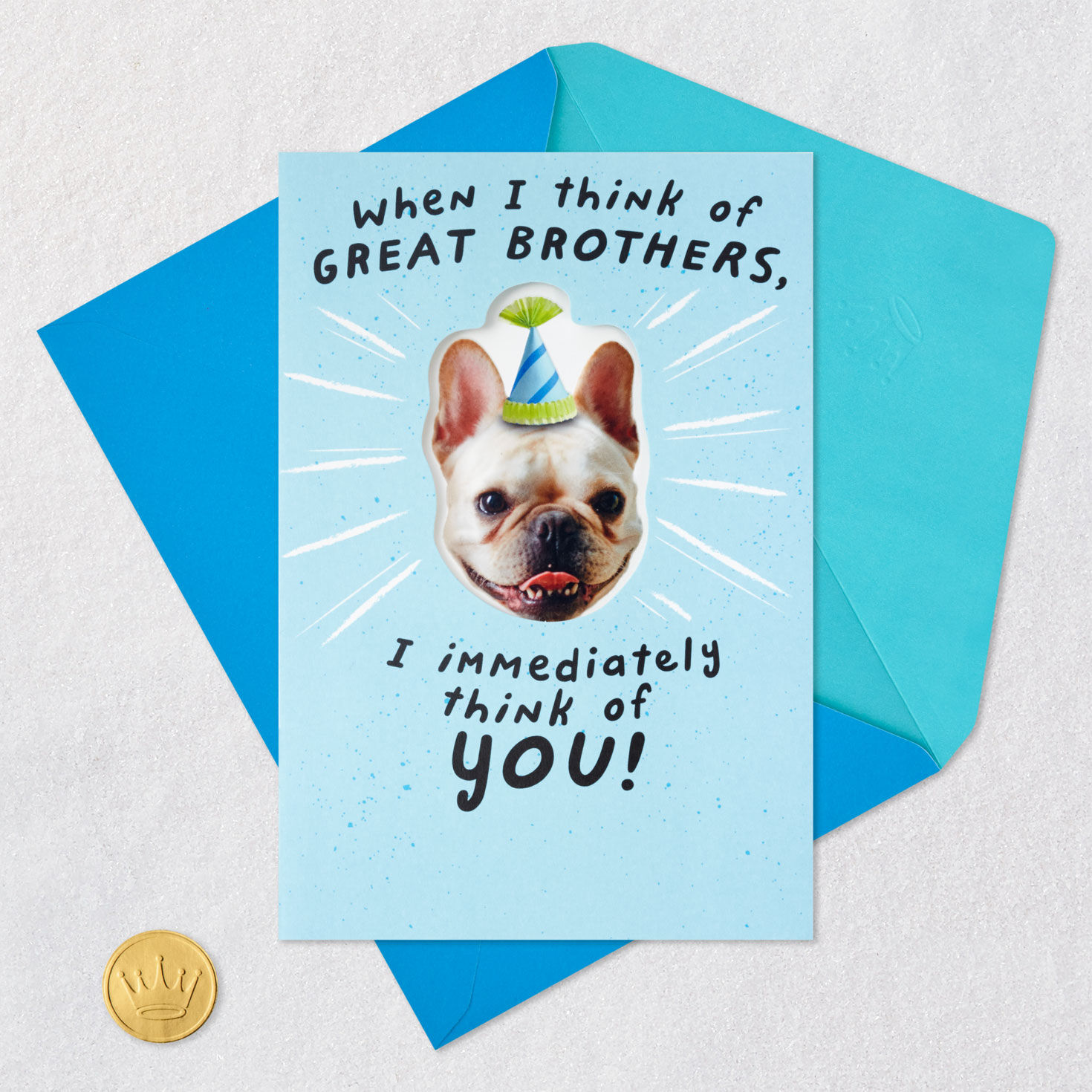 Lucky Brother Funny Pop-Up Birthday Card From Sister - Greeting Cards ...
