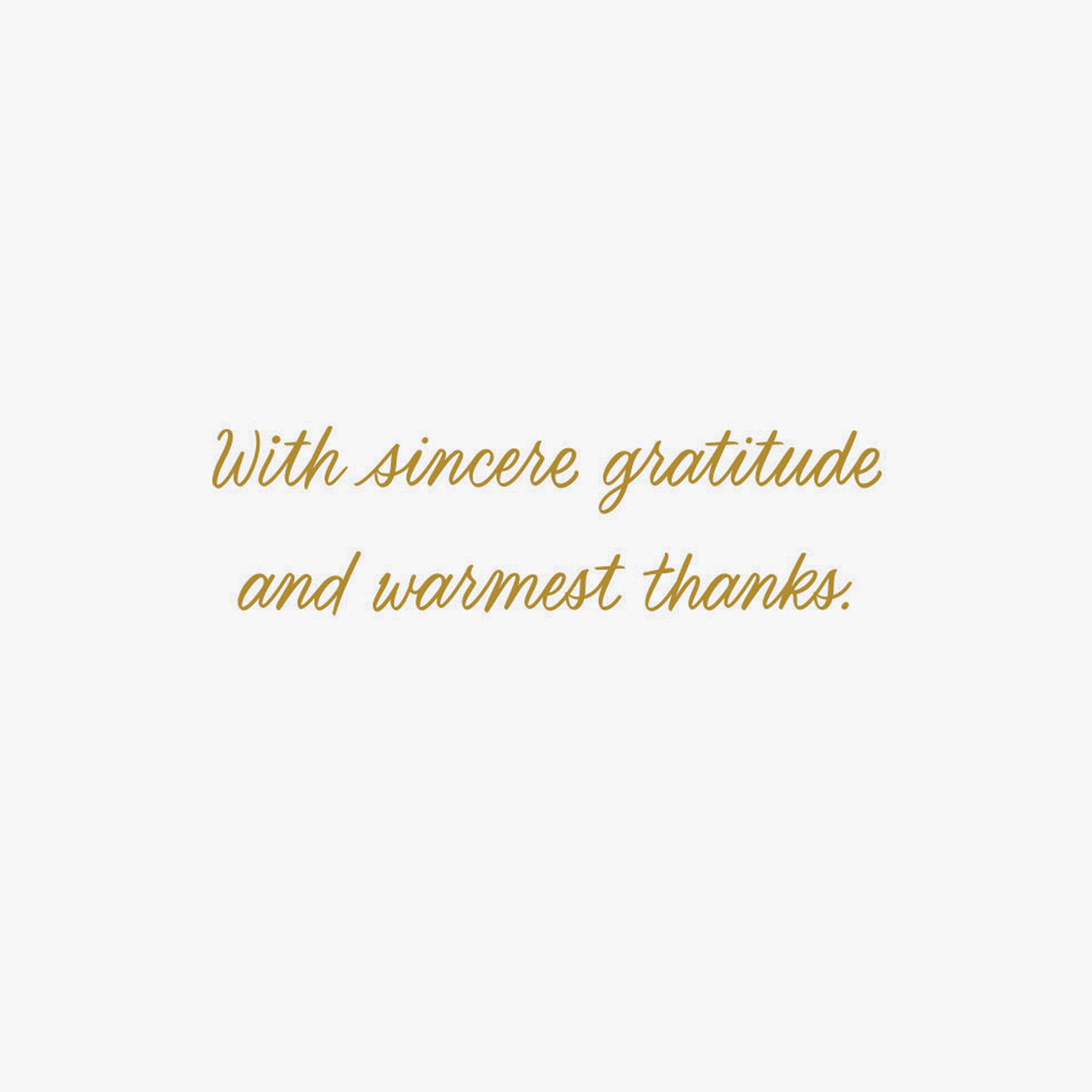 A Little Note of Sincere Gratitude Thank You Card - Greeting Cards ...