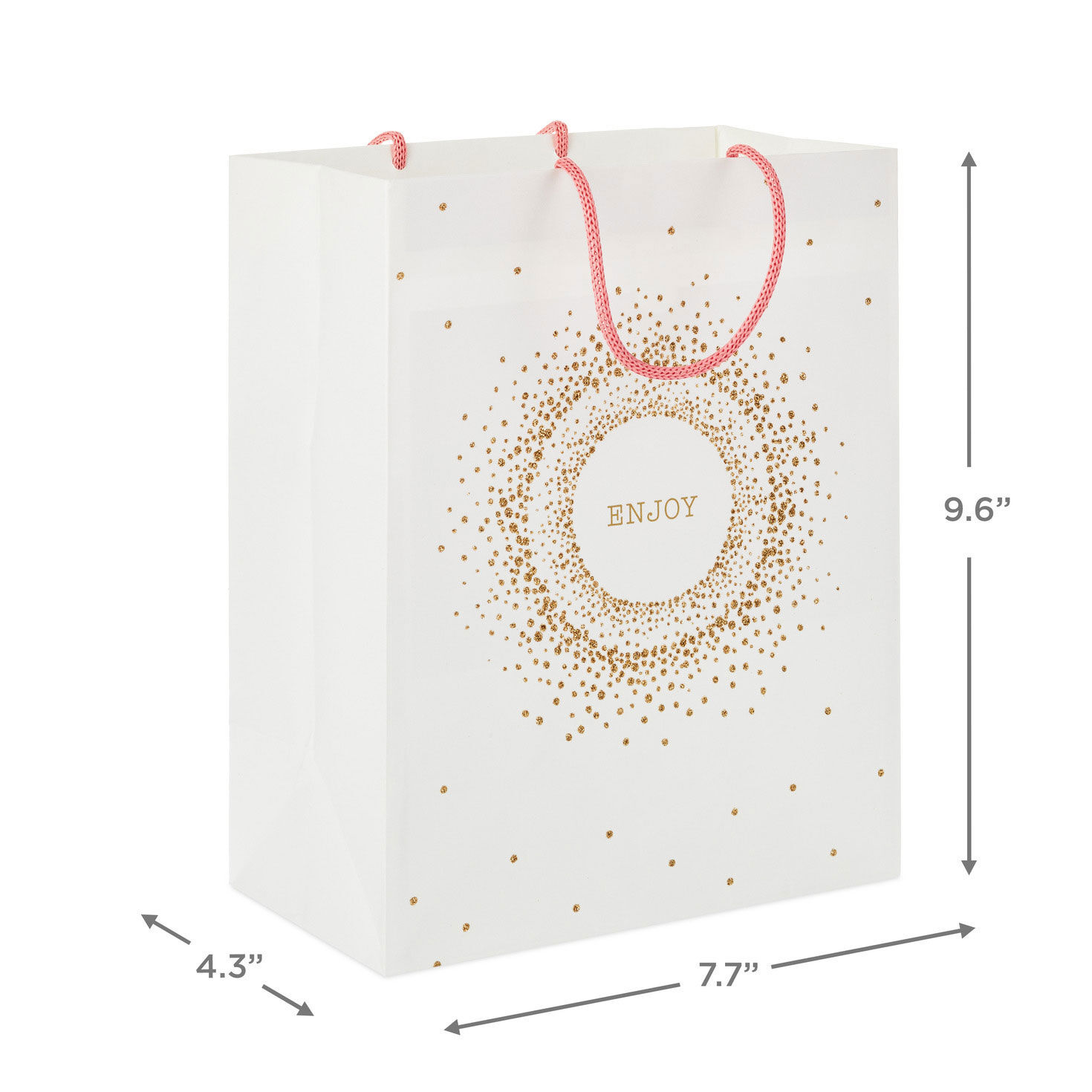 9.6" Sparkling Concentric Circles Medium Gift Bag - Gift Bags | Hallmark