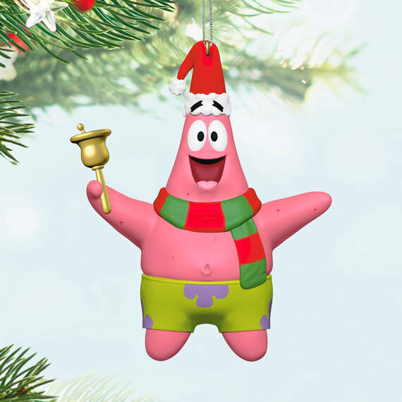 Nickelodeon Spongebob Squarepants Patrick Rings In The Season Ornament