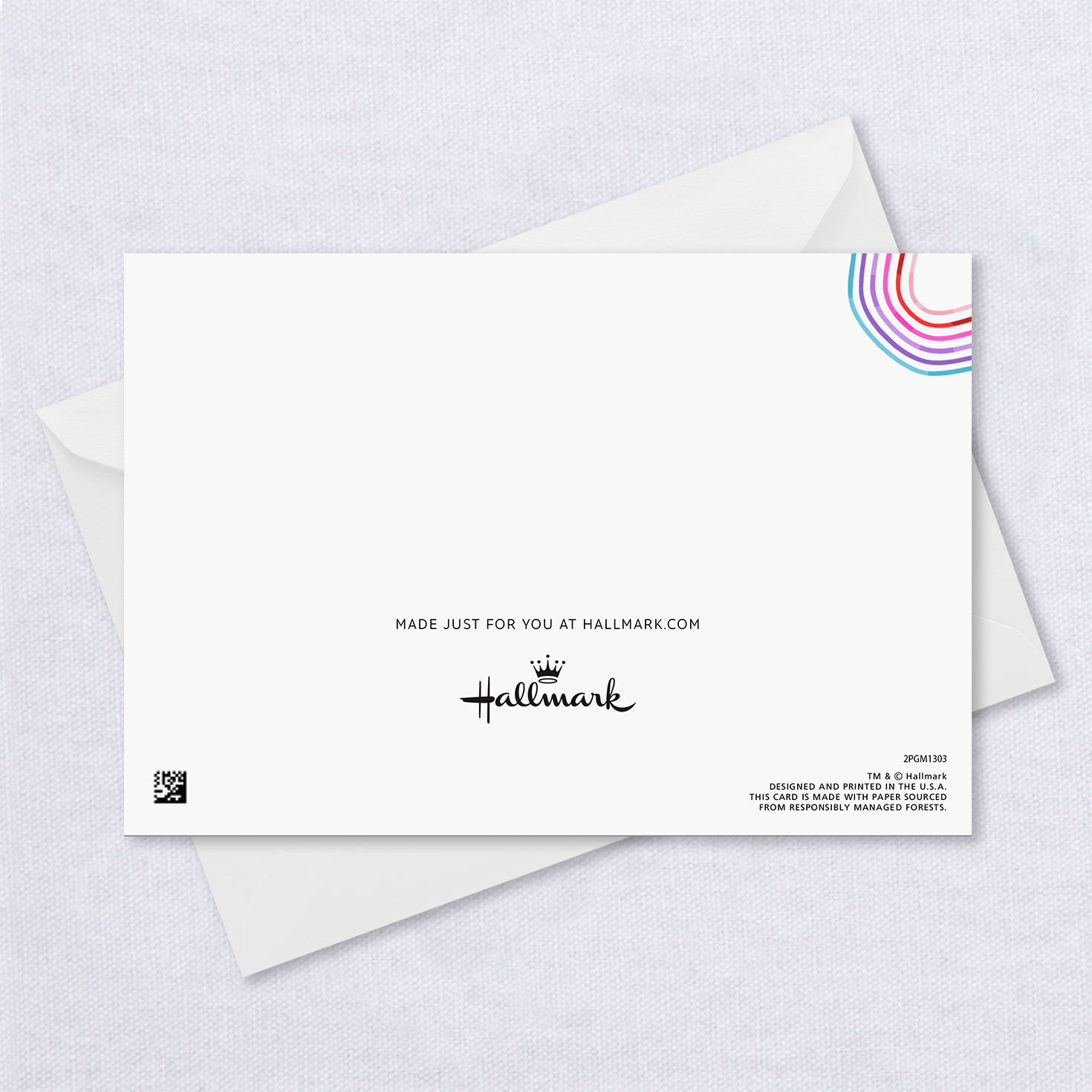 Personalized Rainbow Lettering Love Photo Card - Greeting Cards | Hallmark