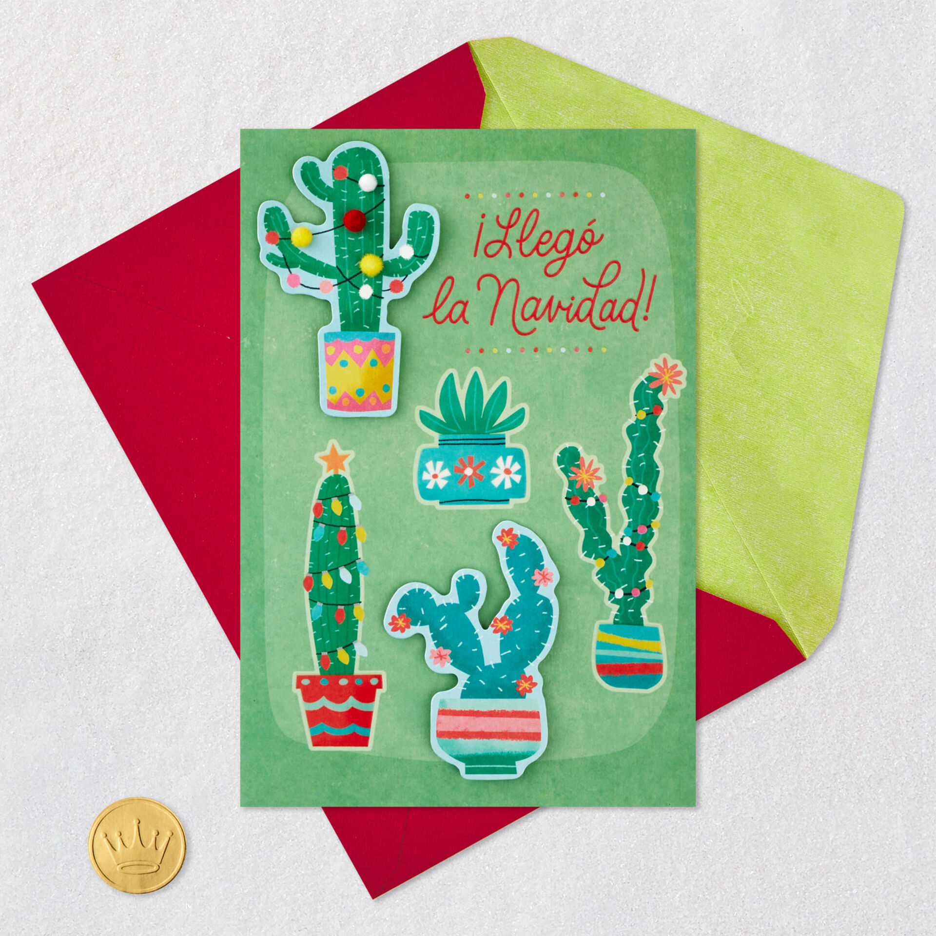 Love, Joy and Happiness Spanish-Language Christmas Card - Greeting ...