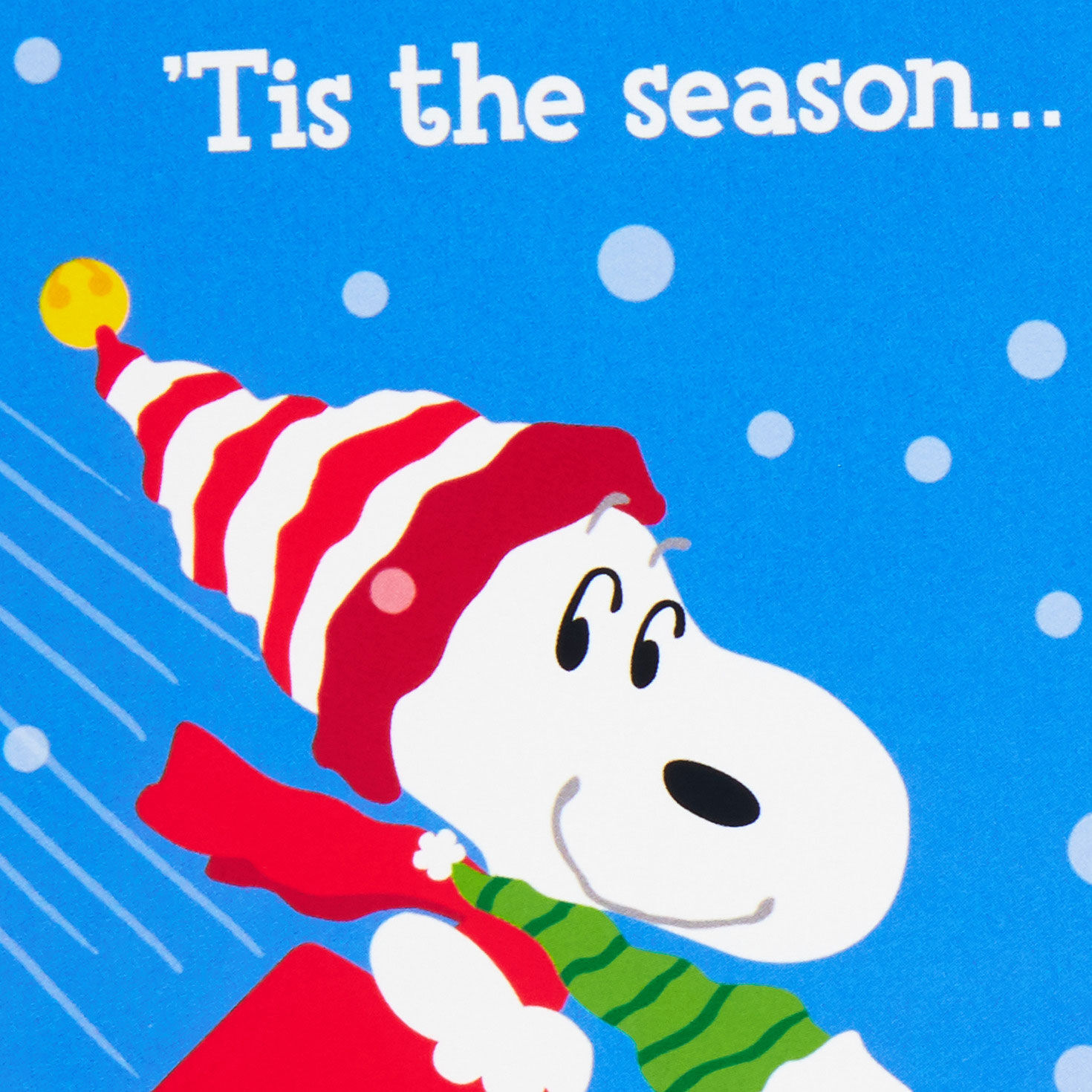 snoopy sledding cards