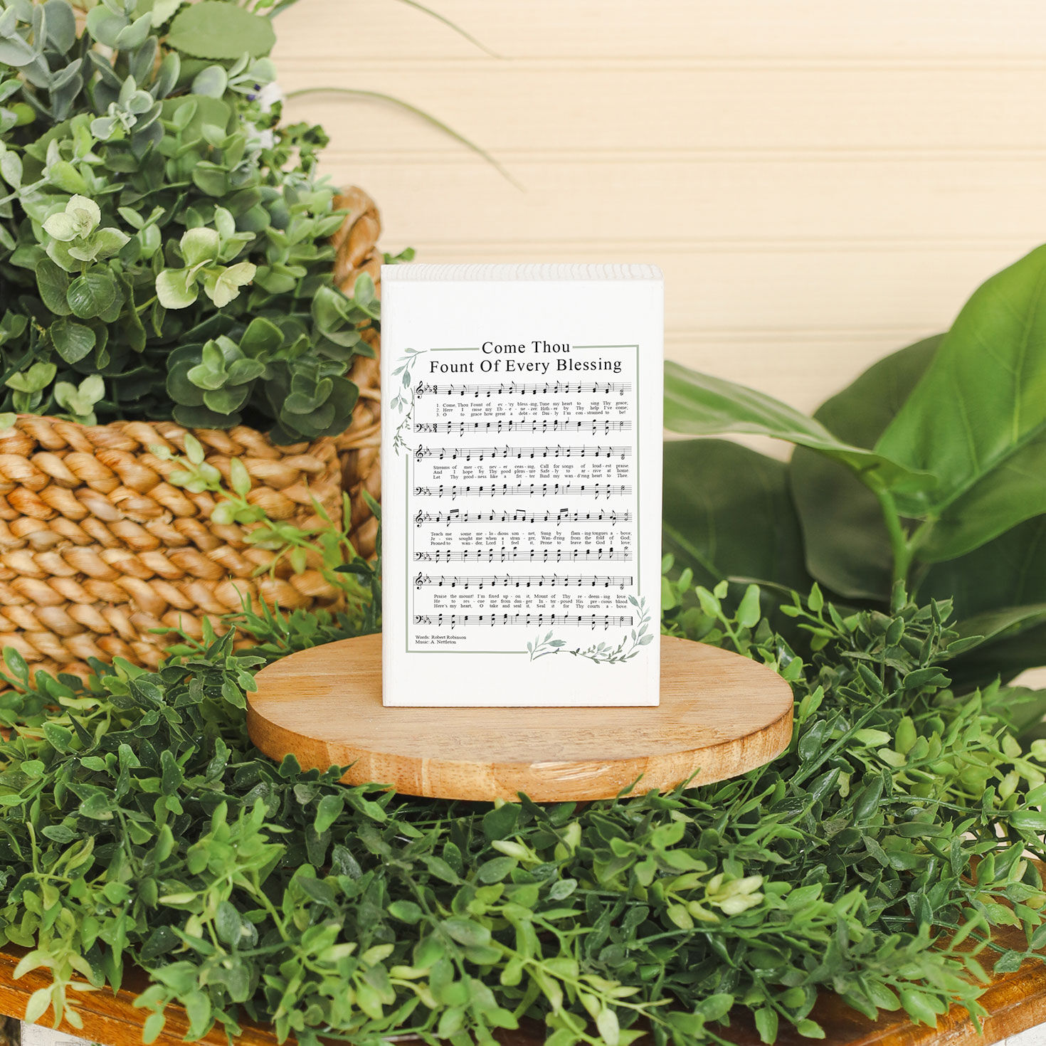 Sincere Surroundings Come Thou Fount of Every Blessing Hymn Music Sign ...