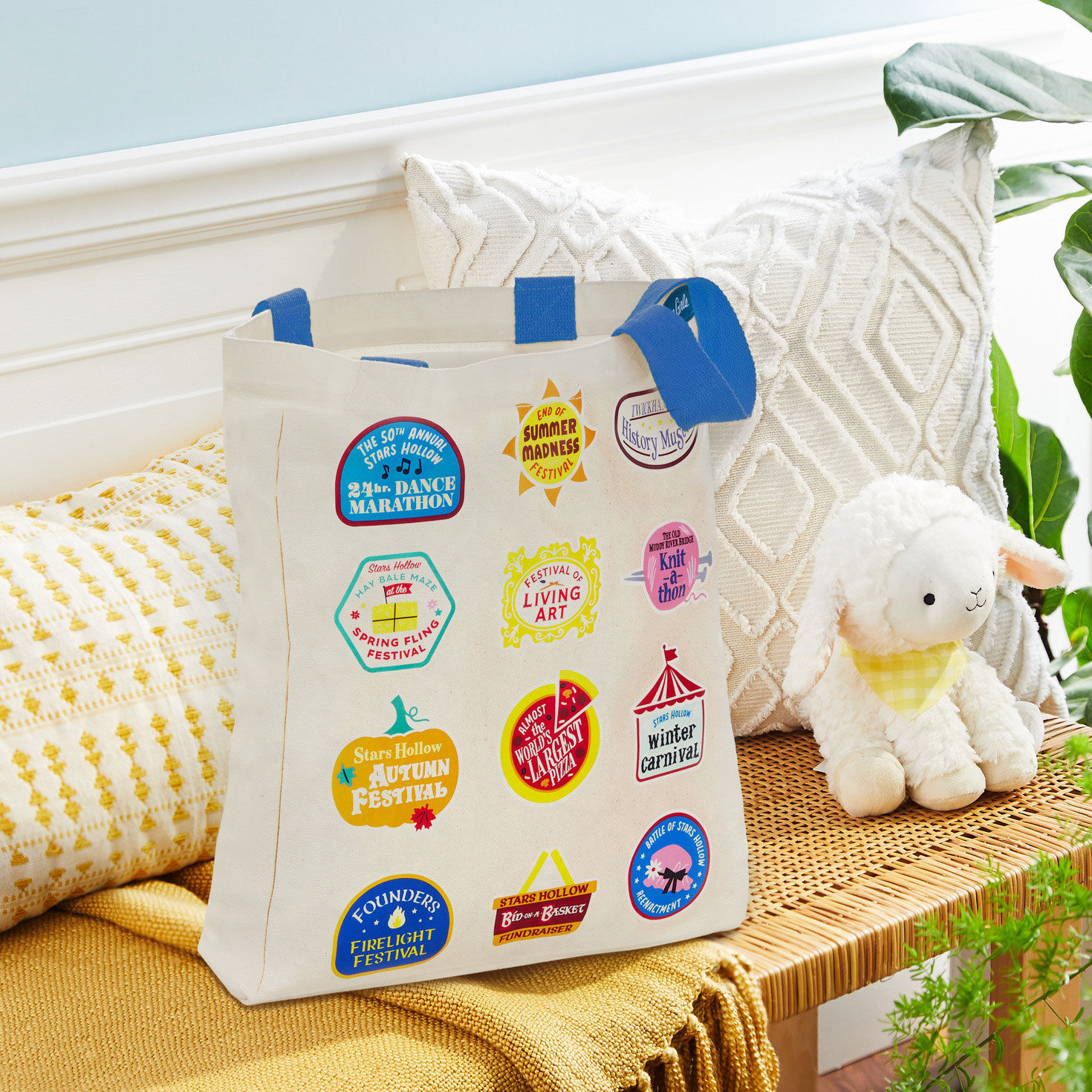 Gilmore Girls Stars Hollow Town Festivals Canvas Tote Bag - Handbags ...