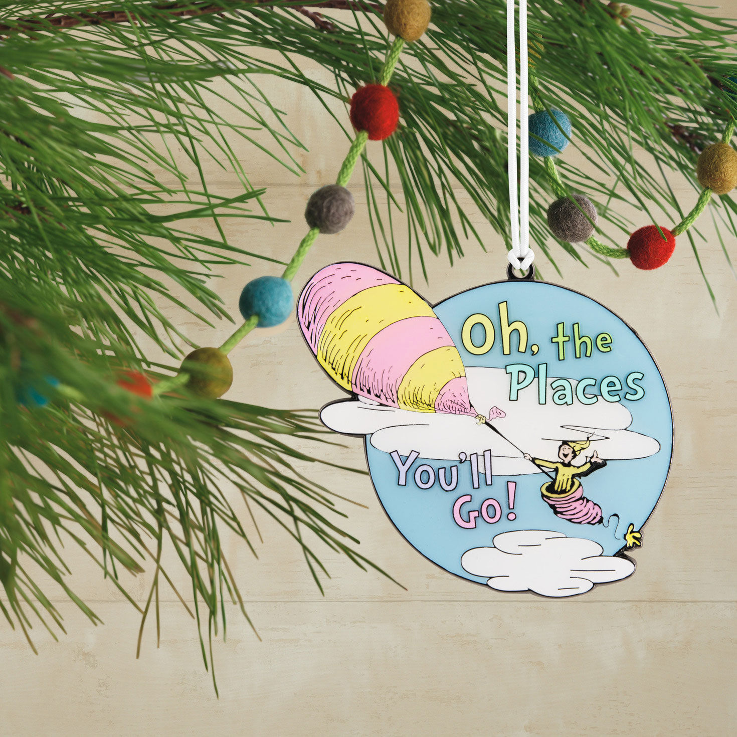 Dr. Seuss Oh, the Places You'll Go! Metal Hallmark Ornament - Hallmark ...