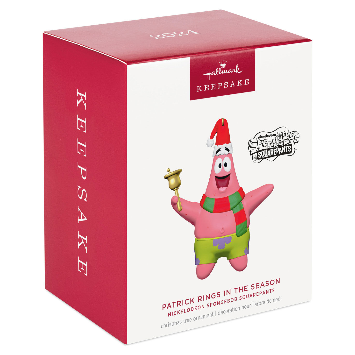 Nickelodeon Spongebob Squarepants Patrick Rings In The Season Ornament