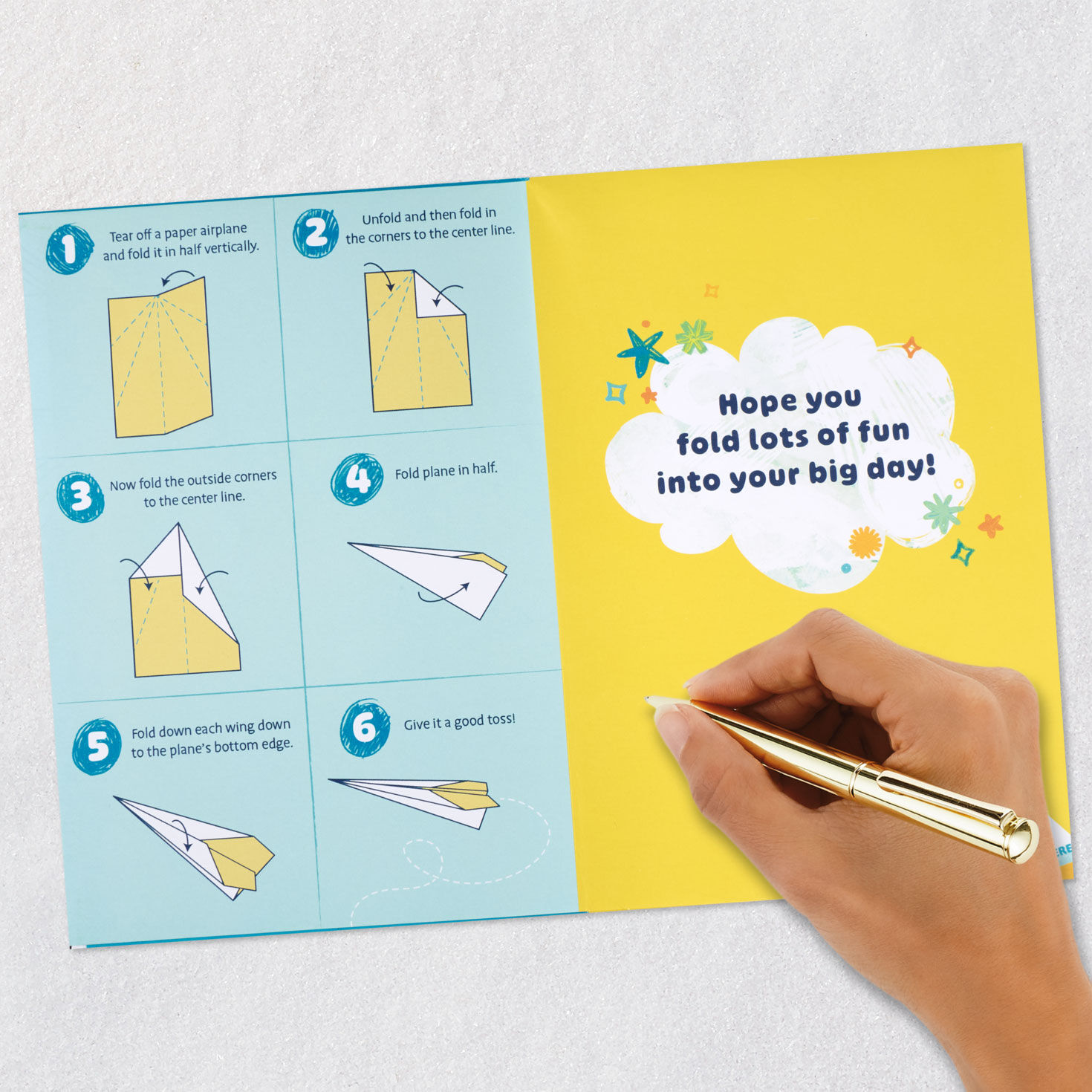 Sky's the Limit Birthday Card for Kids With Coloring Sheets and Paper ...