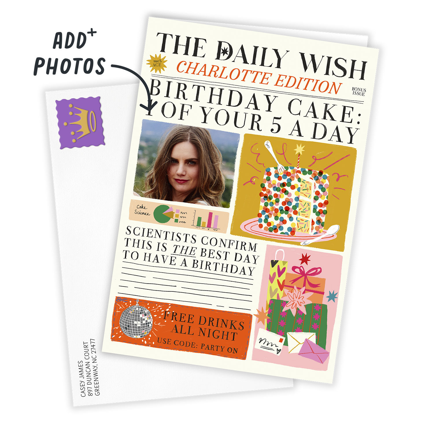 Birthday Cake News Custom Card - Greeting Cards | Hallmark