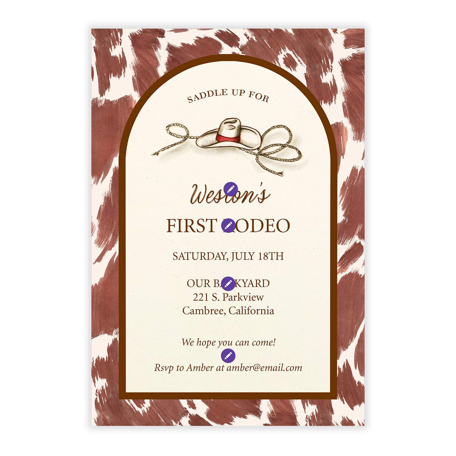 Saddle Up Western Flat Birthday Invitation - Invitations | Hallmark