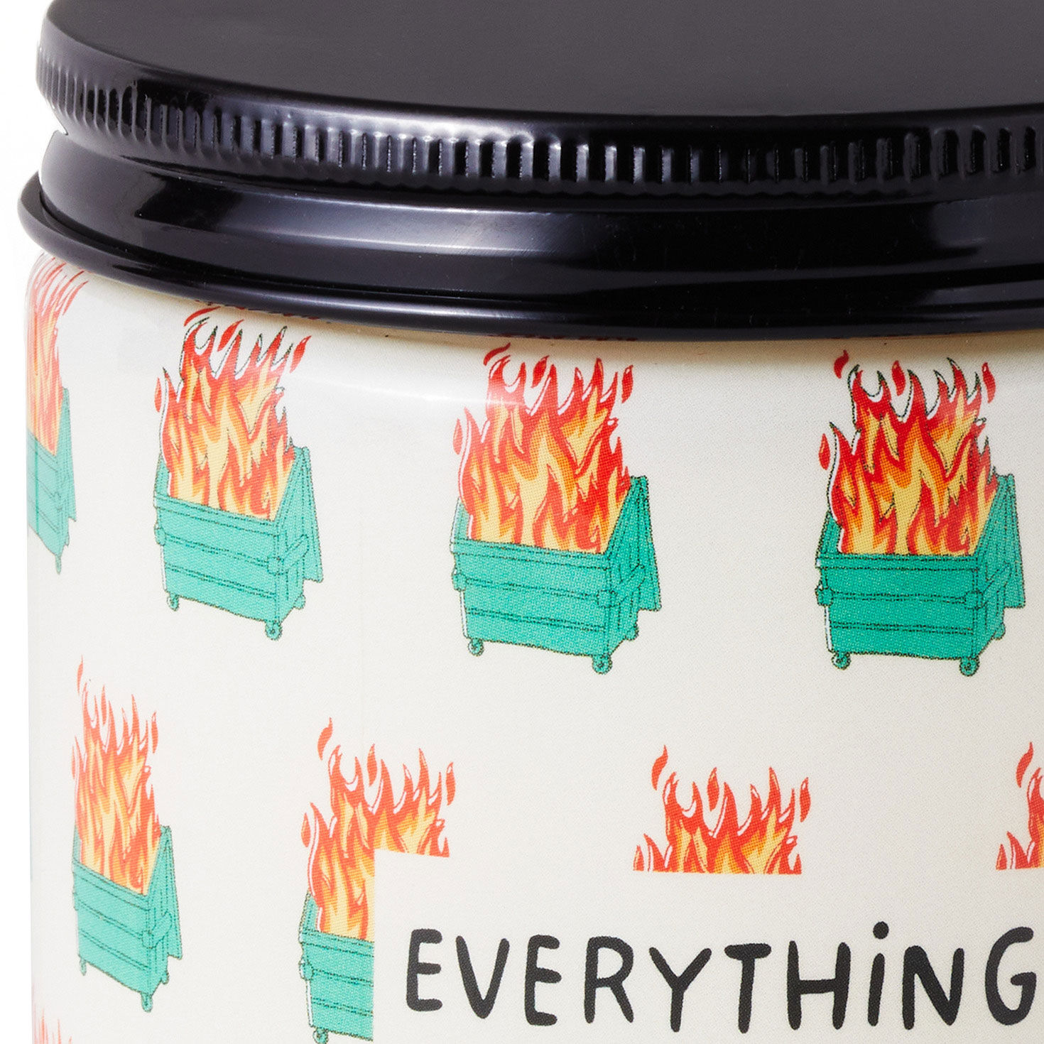 Dumpster Fire Everything's Fine Scented Single-Wick Jar Candle, 7 oz ...