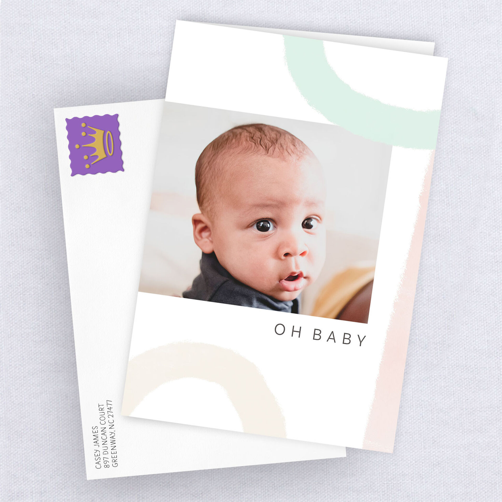 Personalized Circle Designs Photo Card - Greeting Cards - Hallmark