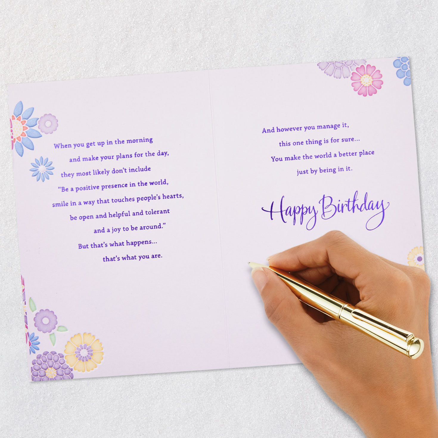 You Make the World Better Birthday Card for Friend - Greeting Cards ...