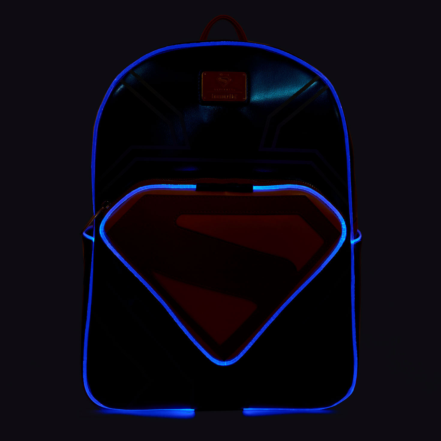 Loungefly WB DC Superman Glow, Light-Up Backpack - Handbags & Purses ...
