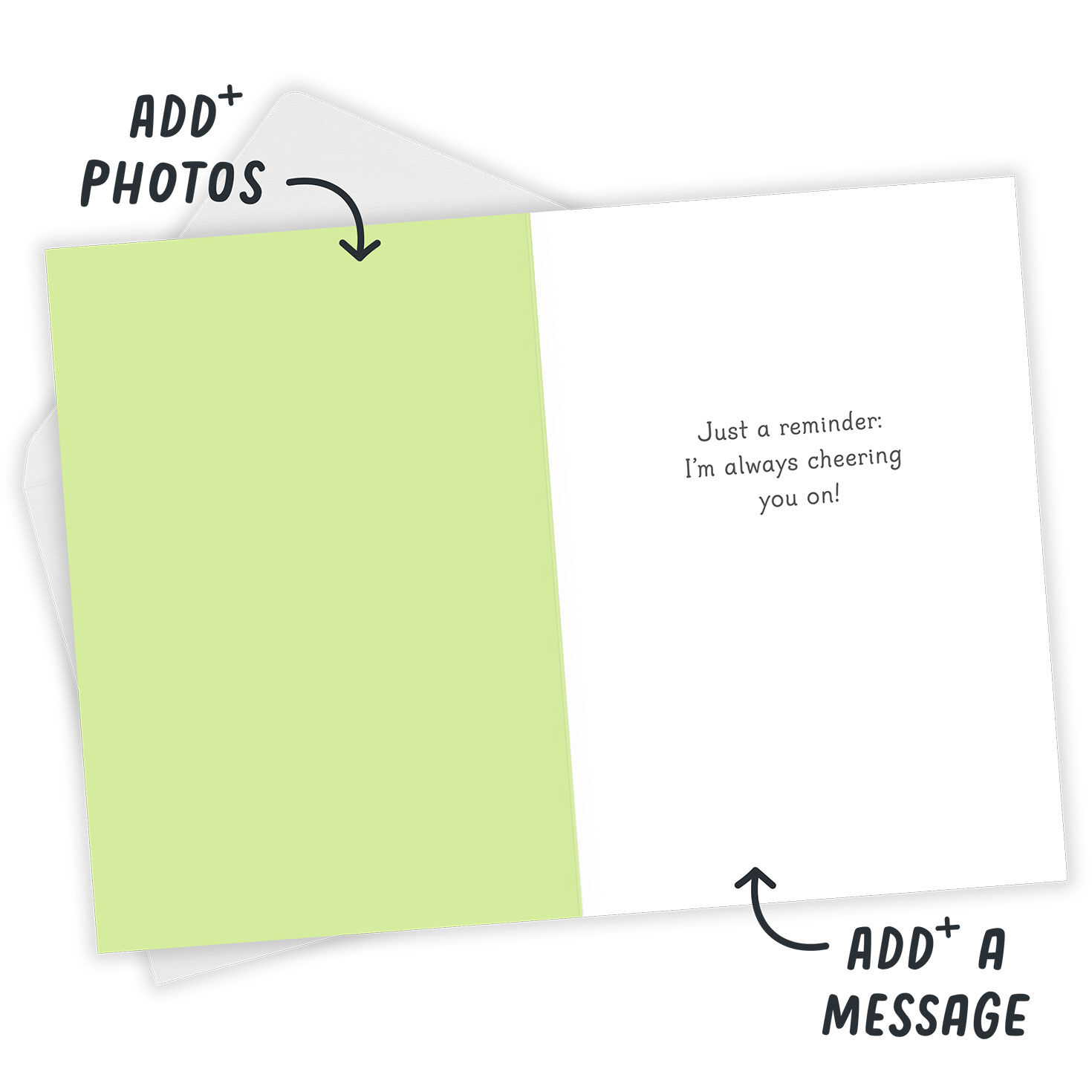 Cute Dog Cheering You On Custom Encouragement Card - Greeting Cards ...