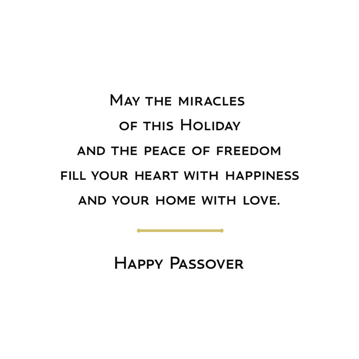 Peace, Happiness and Love Passover Card - Greeting Cards | Hallmark