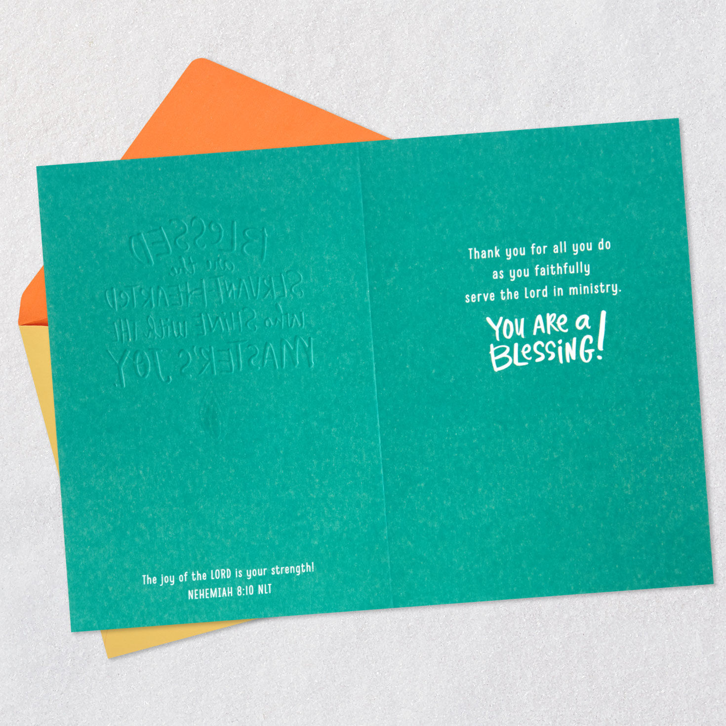 Your Ministry Is a Blessing Religious Thank You Card - Greeting Cards ...