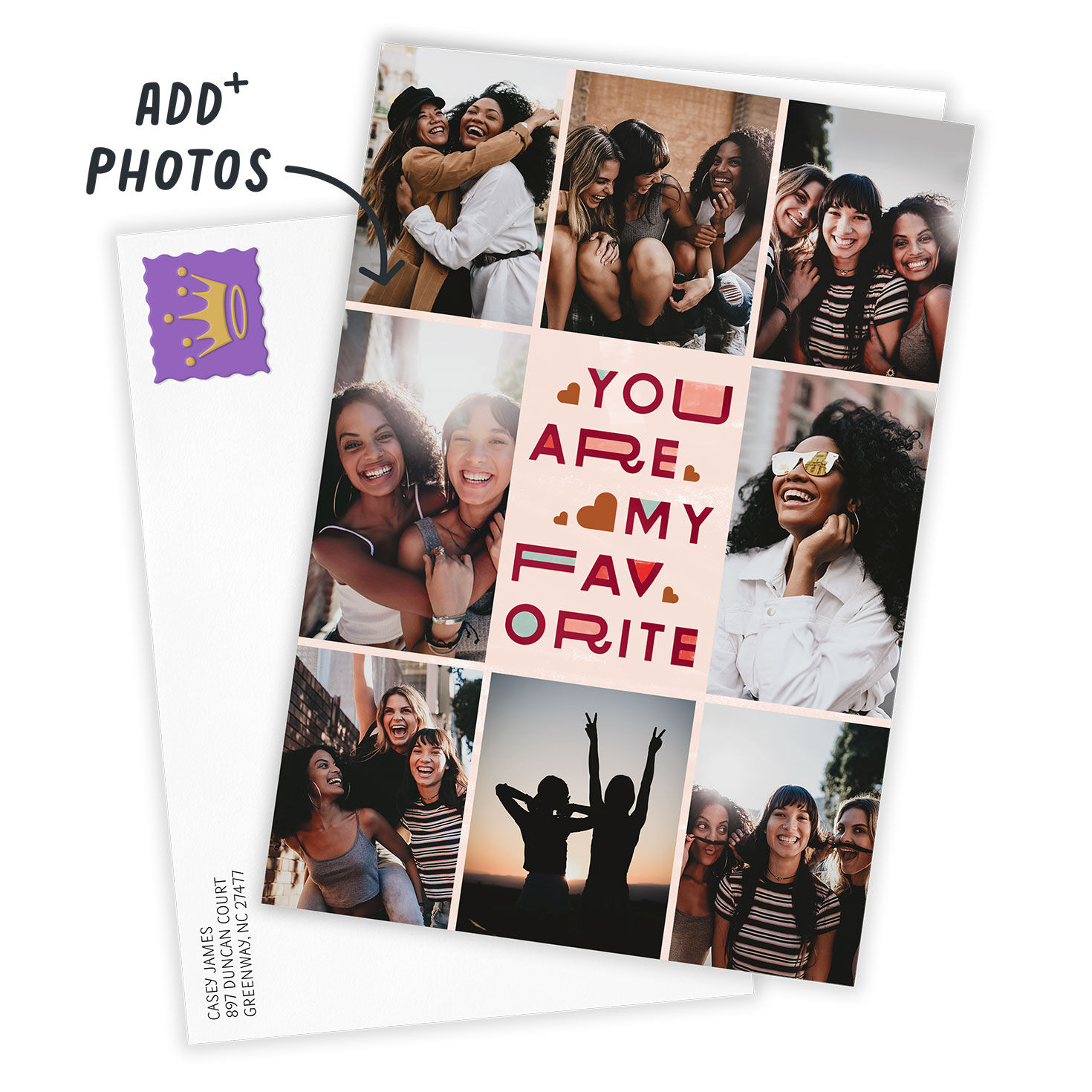 You Are My Favorite Photo Collage Custom Card - Greeting Cards | Hallmark
