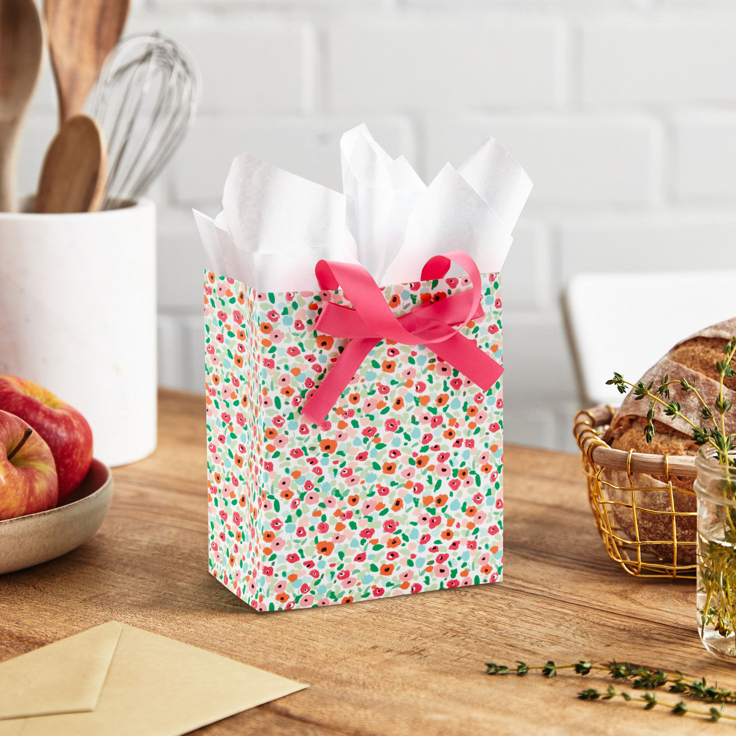 6.5" Bright Floral Small Gift Bag - Gift Bags | Hallmark