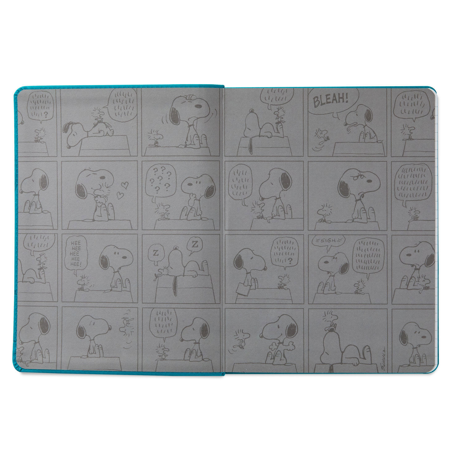 Peanuts® Snoopy and Woodstock Faux Leather Notebook - Notebooks ...