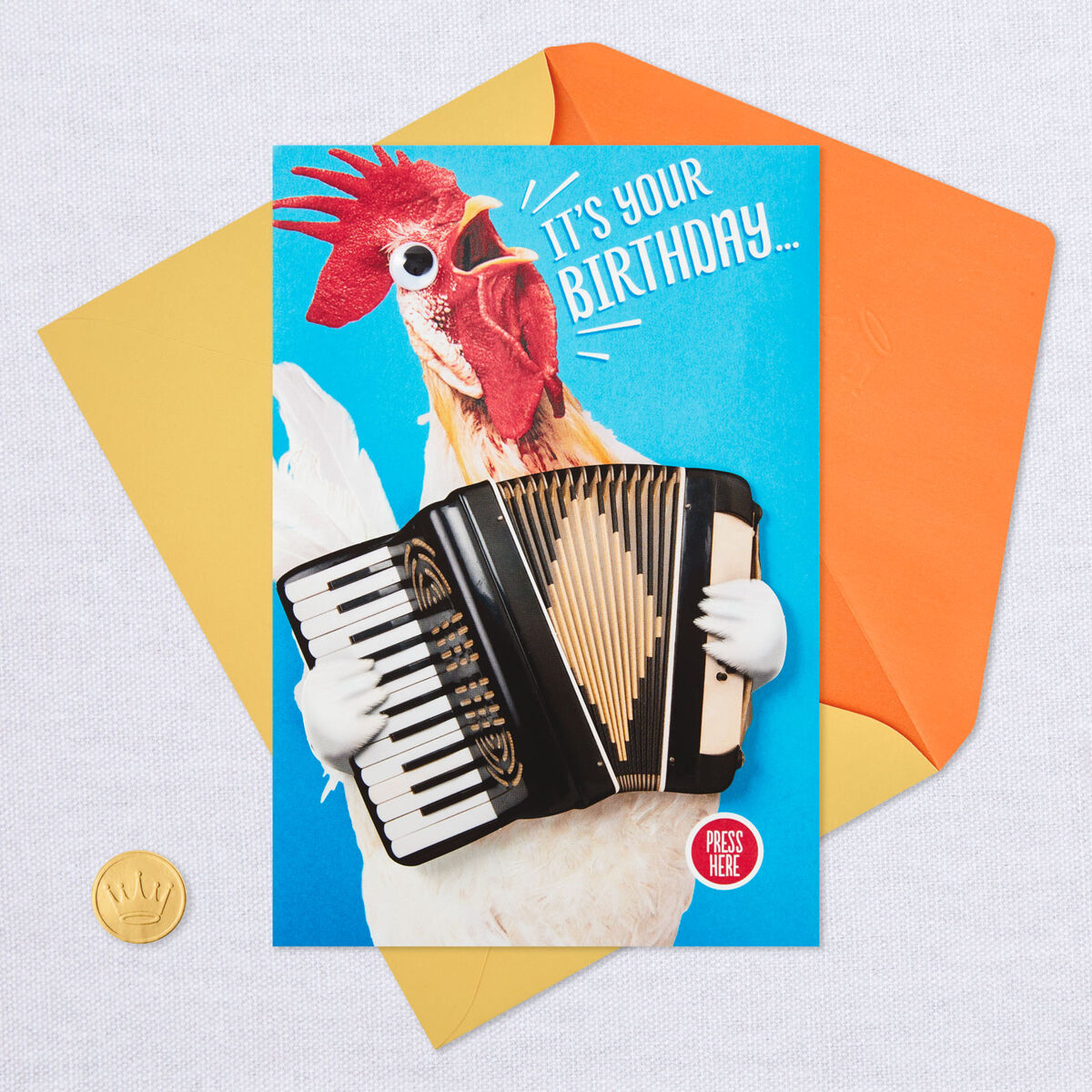 Crazy Chicken Musical Birthday Card With Motion - Greeting Cards - Hallmark