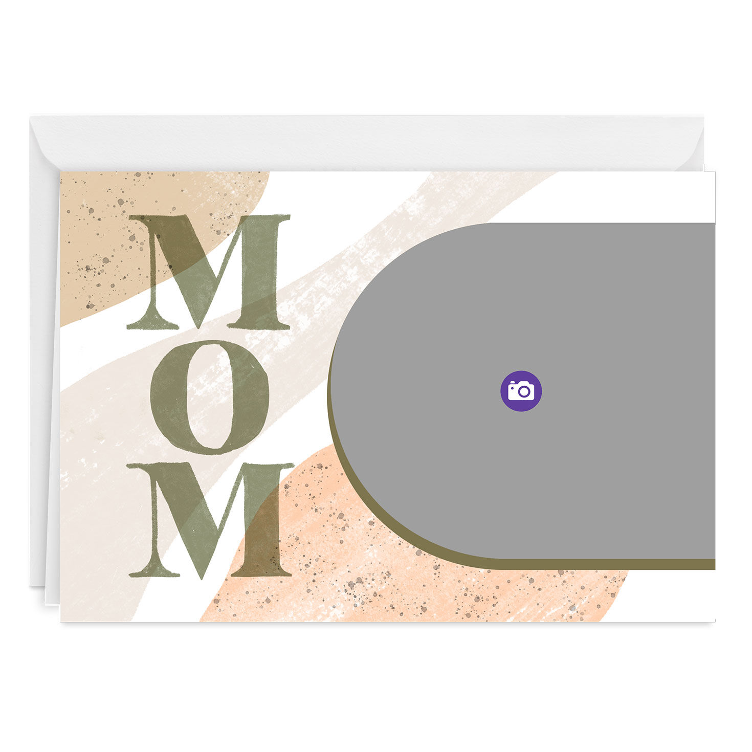 Personalized Mom Lettering and Waves Photo Card - Greeting Cards | Hallmark