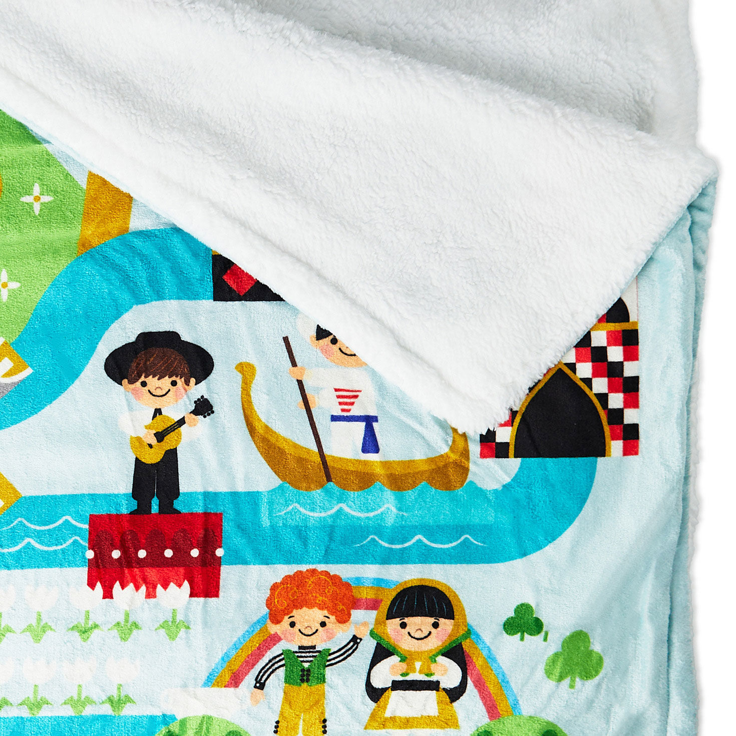 Disney It's a Small World Map Throw Blanket, 60x52 - Pillows & Blankets ...