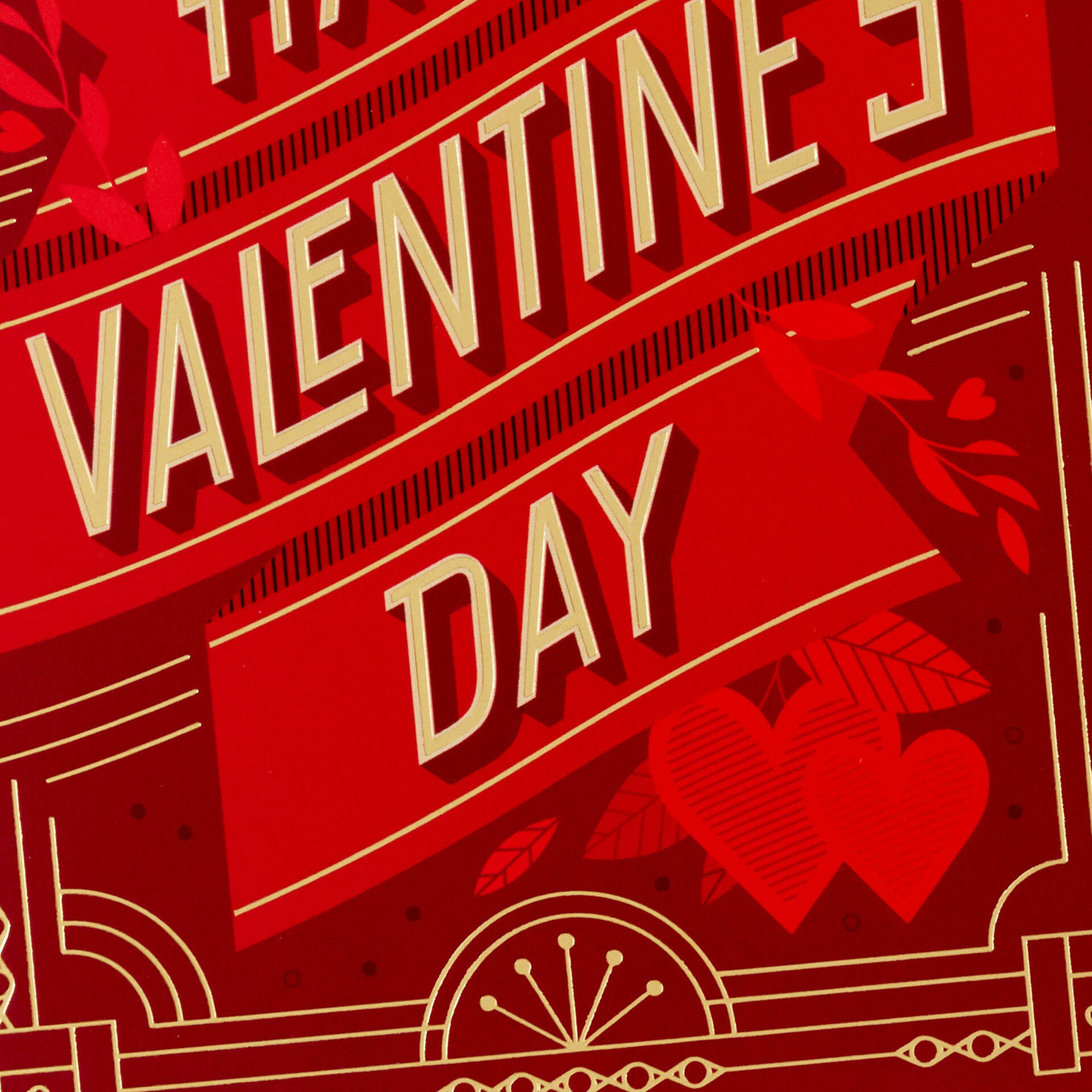 Red Art Deco Valentine's Day Cards, Pack of 40 - Boxed Cards - Hallmark