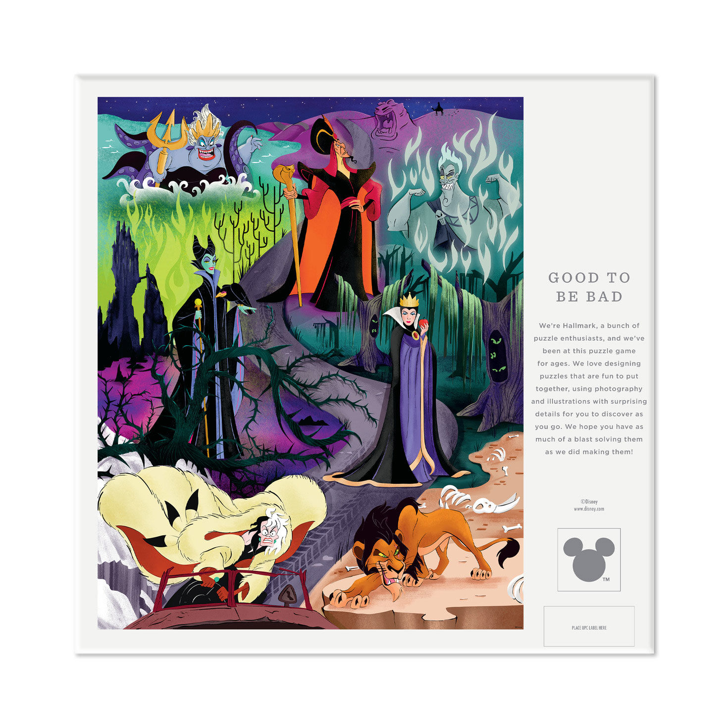 Disney Villains It's Good to Be Bad 1000-Piece Jigsaw Puzzle - Puzzles ...