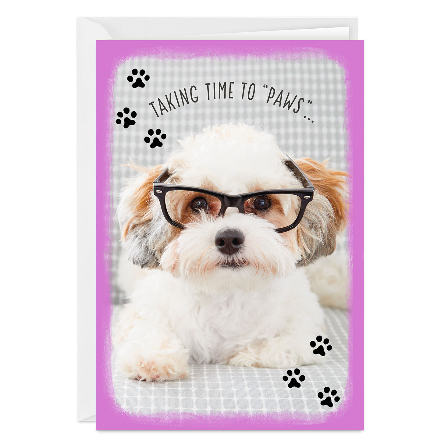 Dog in Glasses Thinking of You eCard - Greeting Cards | Hallmark