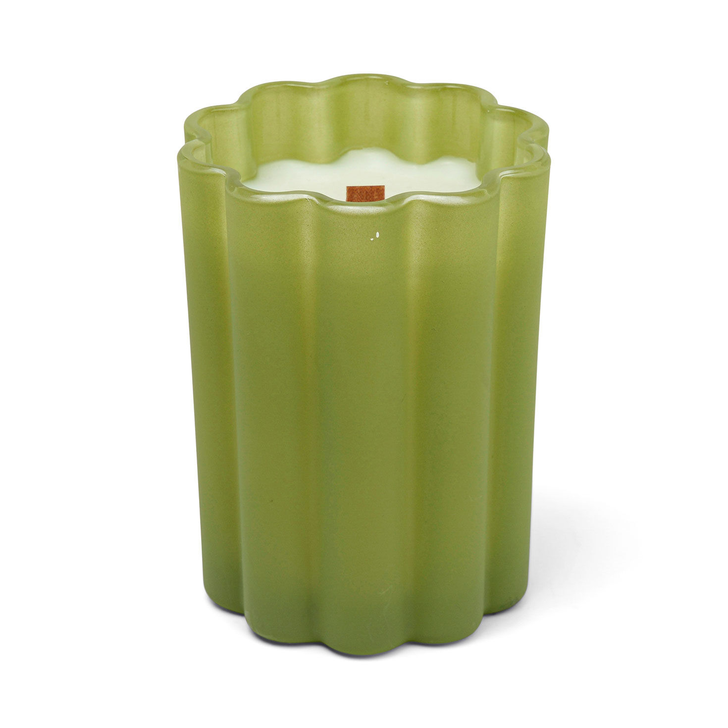 Foundry Candle Co. Vanilla and Sandalwood Frosted Glass Candle, 7.5 oz ...