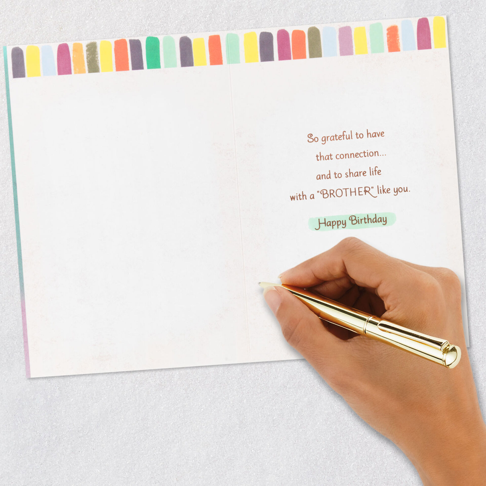 Grateful for the Connection Birthday Card for Like a Brother - Greeting ...