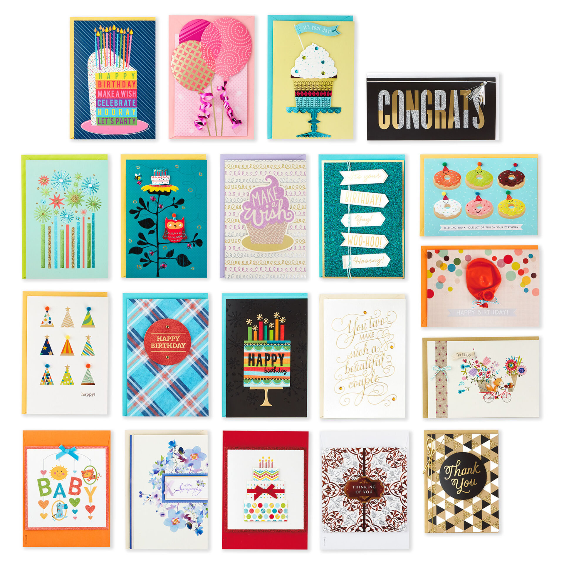 All Occasion Card Assortment in Decorative Box, Set of 20 - Boxed Cards ...
