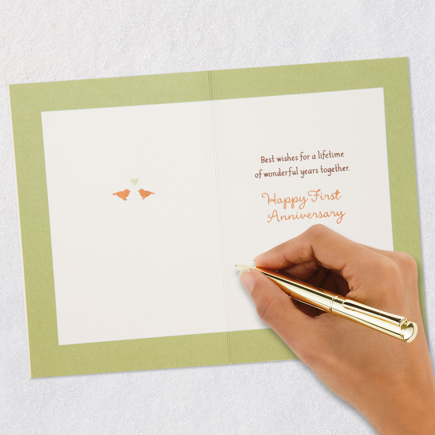 Summer, Autumn, Winter, Spring Trees First Anniversary Card - Greeting ...